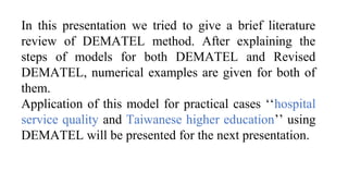Revised DEMATEL1 | PPS