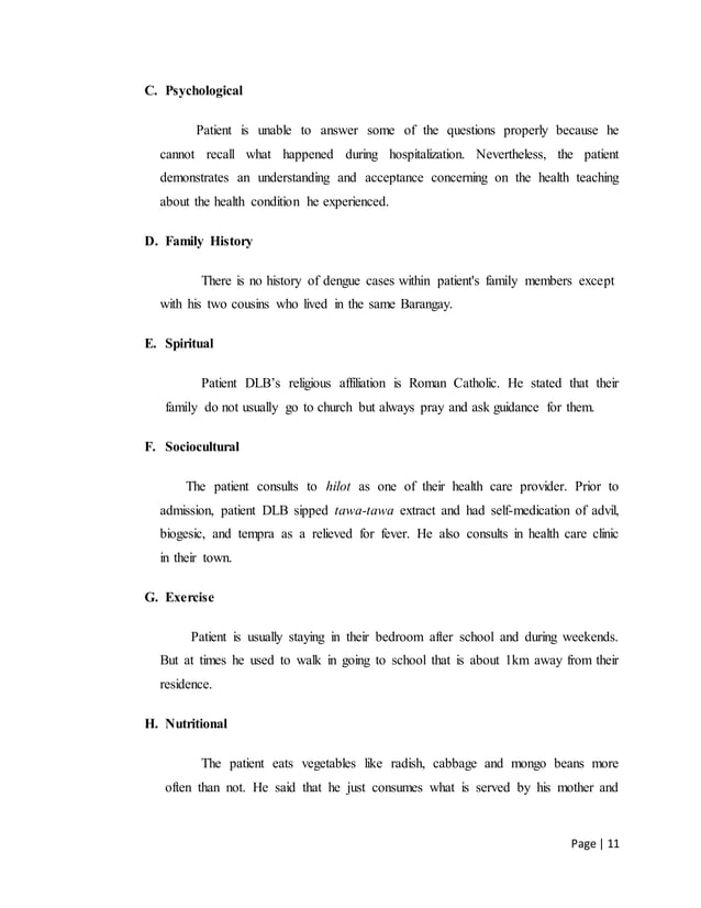 Dengue Hemorrhagic Fever- Case Study | DOCX | Infectious Diseases ...