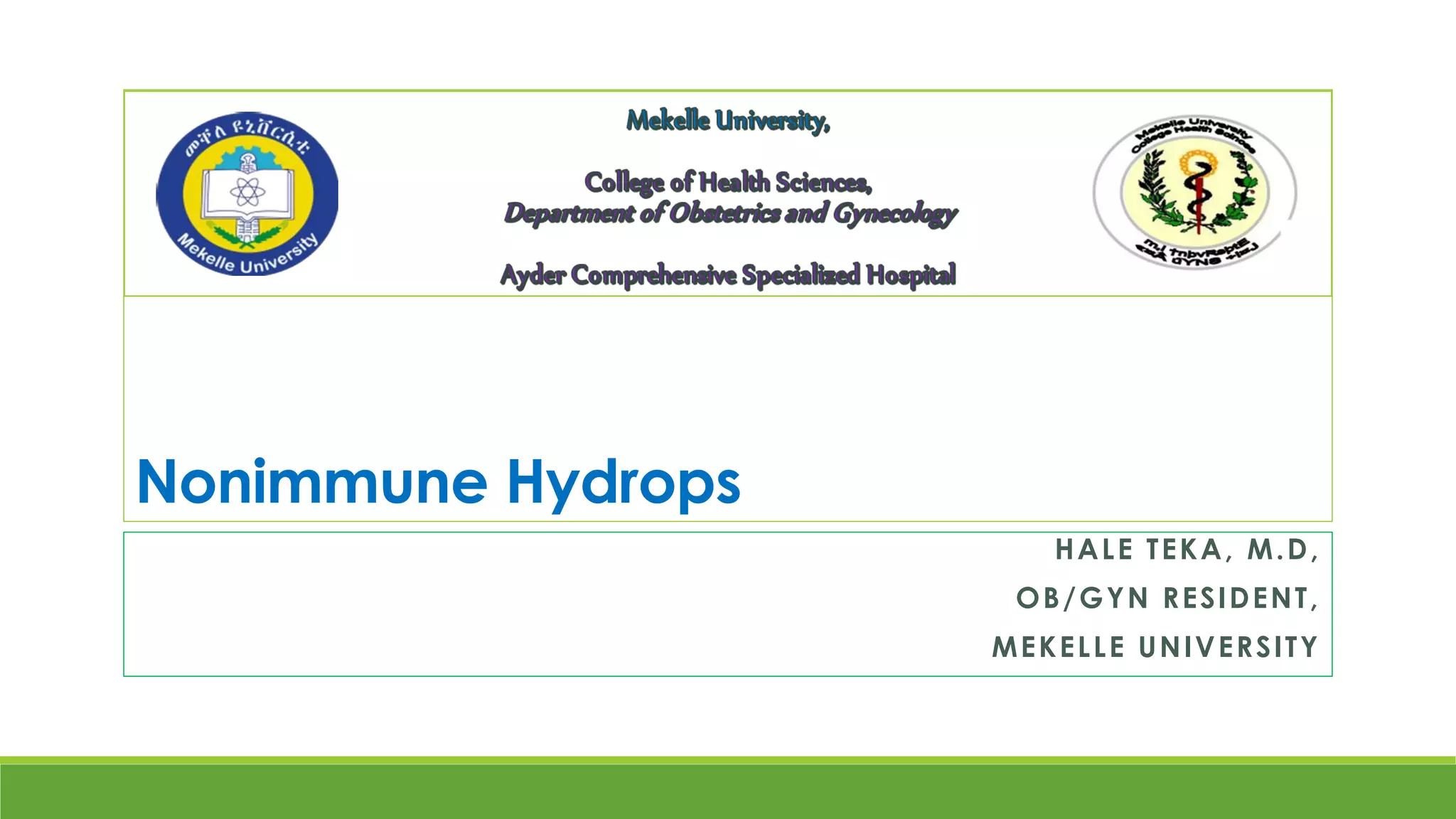 Revised fetal hydrops (immune and nonimmune) | PPT | Free Download