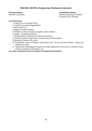 Revised first year-syllabus | PDF