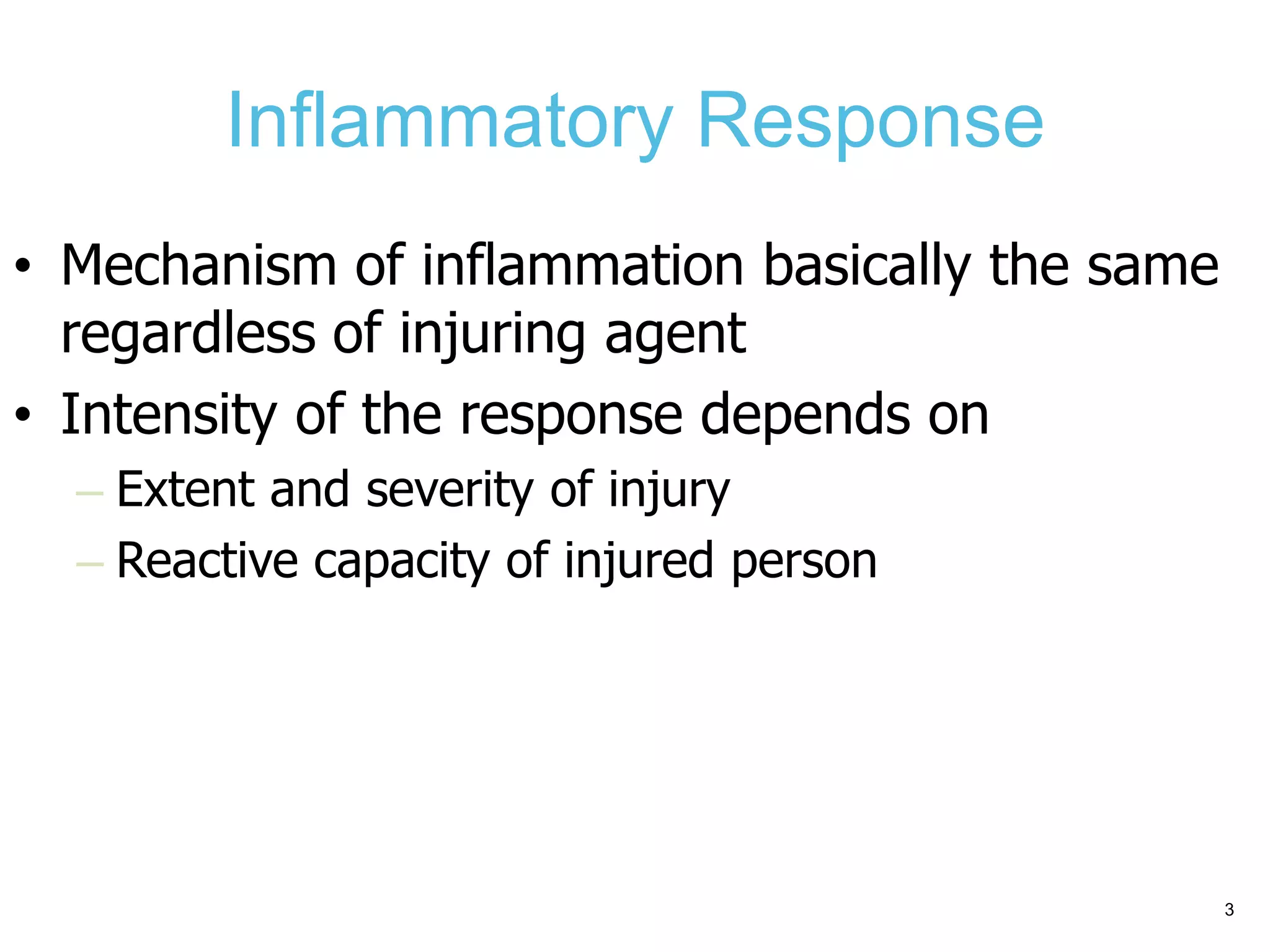 Revised focus on inflammation | PPTX | Blood Disorders | Diseases and ...