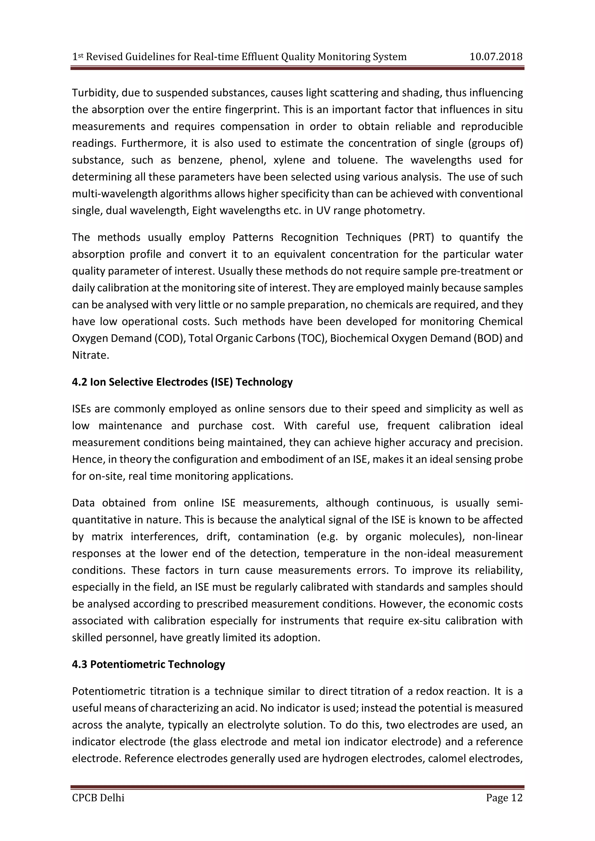 Revised Guidelines for Real-time Effluent Quality Monitoring System ...