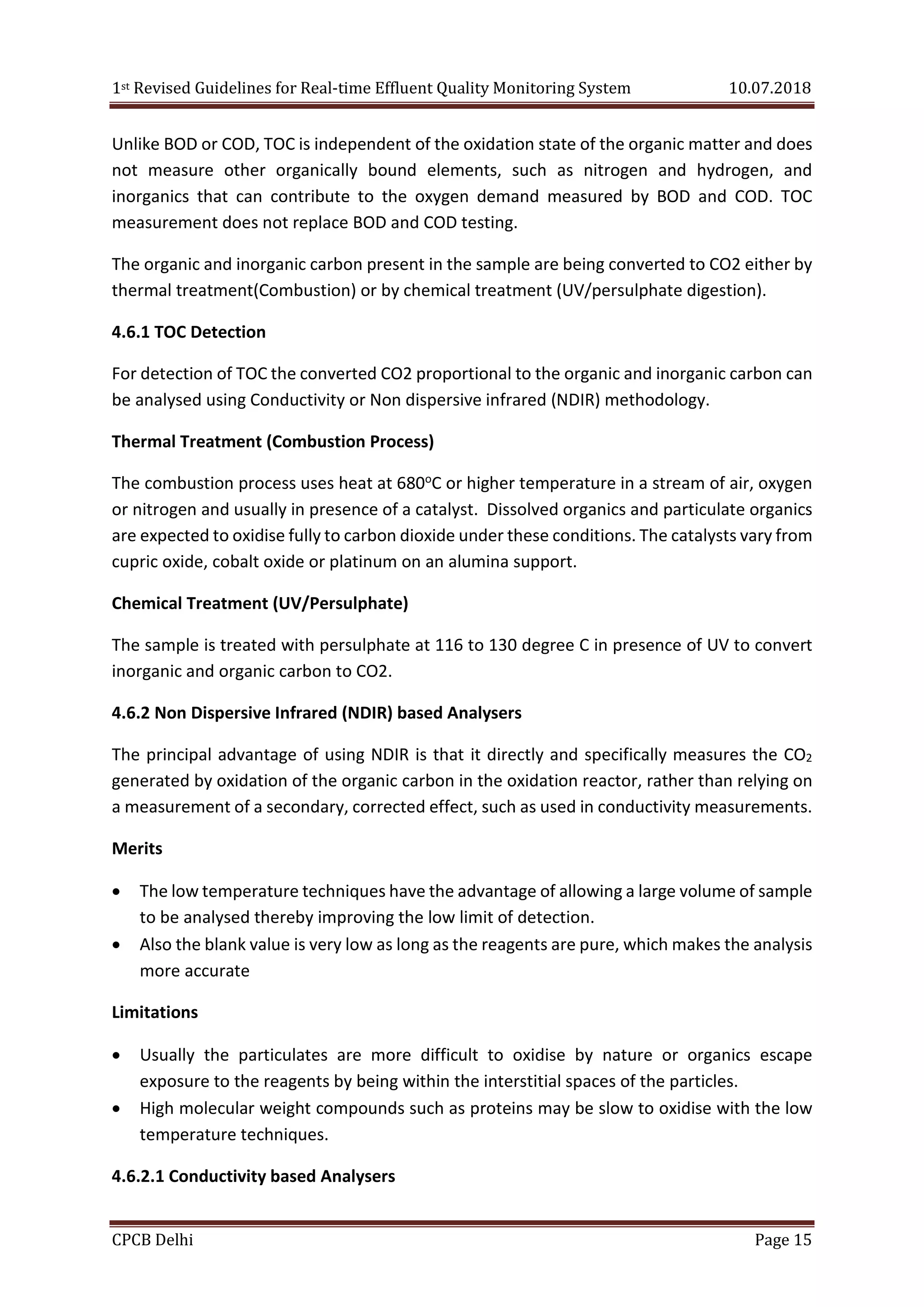 Revised Guidelines for Real-time Effluent Quality Monitoring System ...