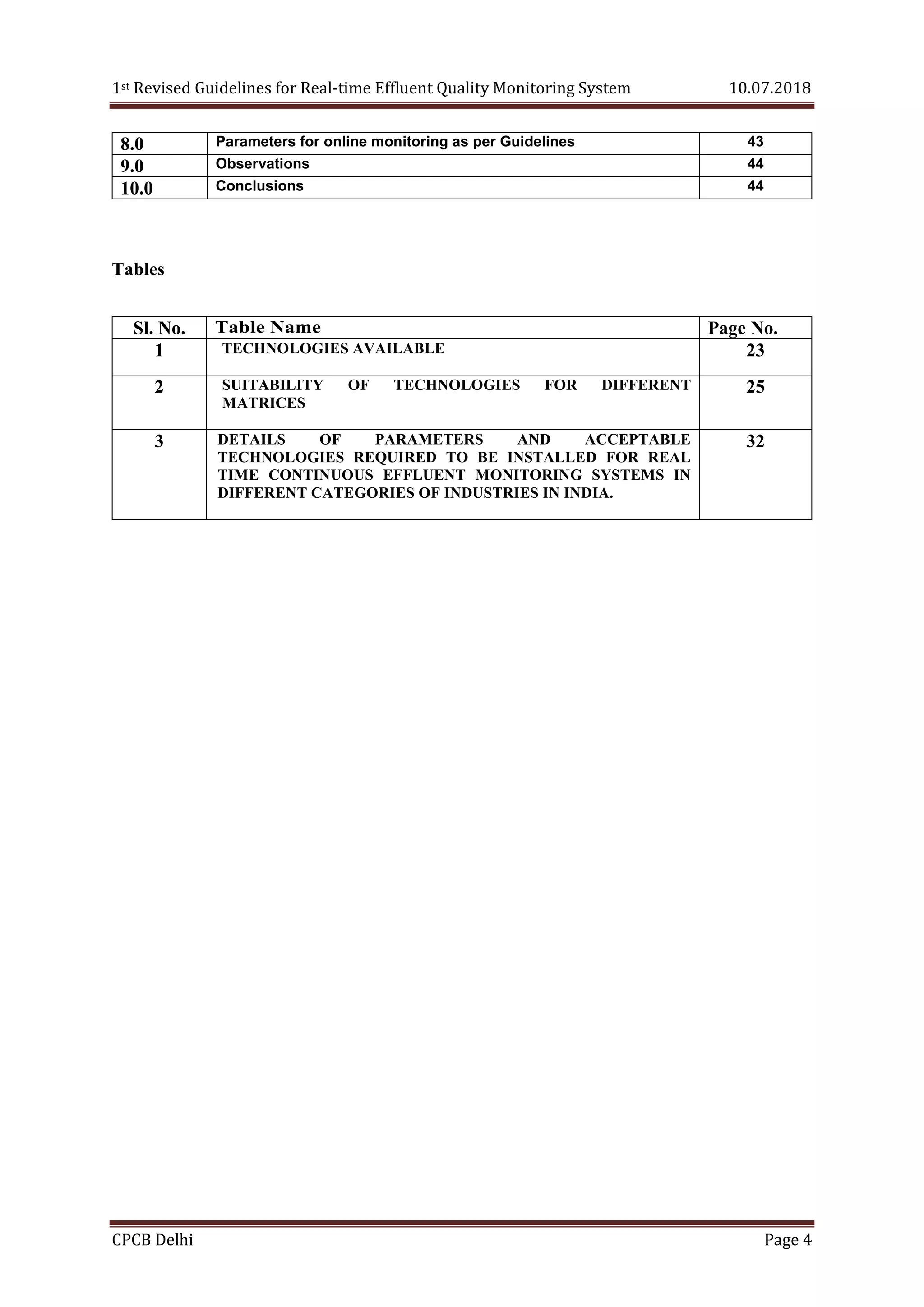Revised Guidelines for Real-time Effluent Quality Monitoring System ...