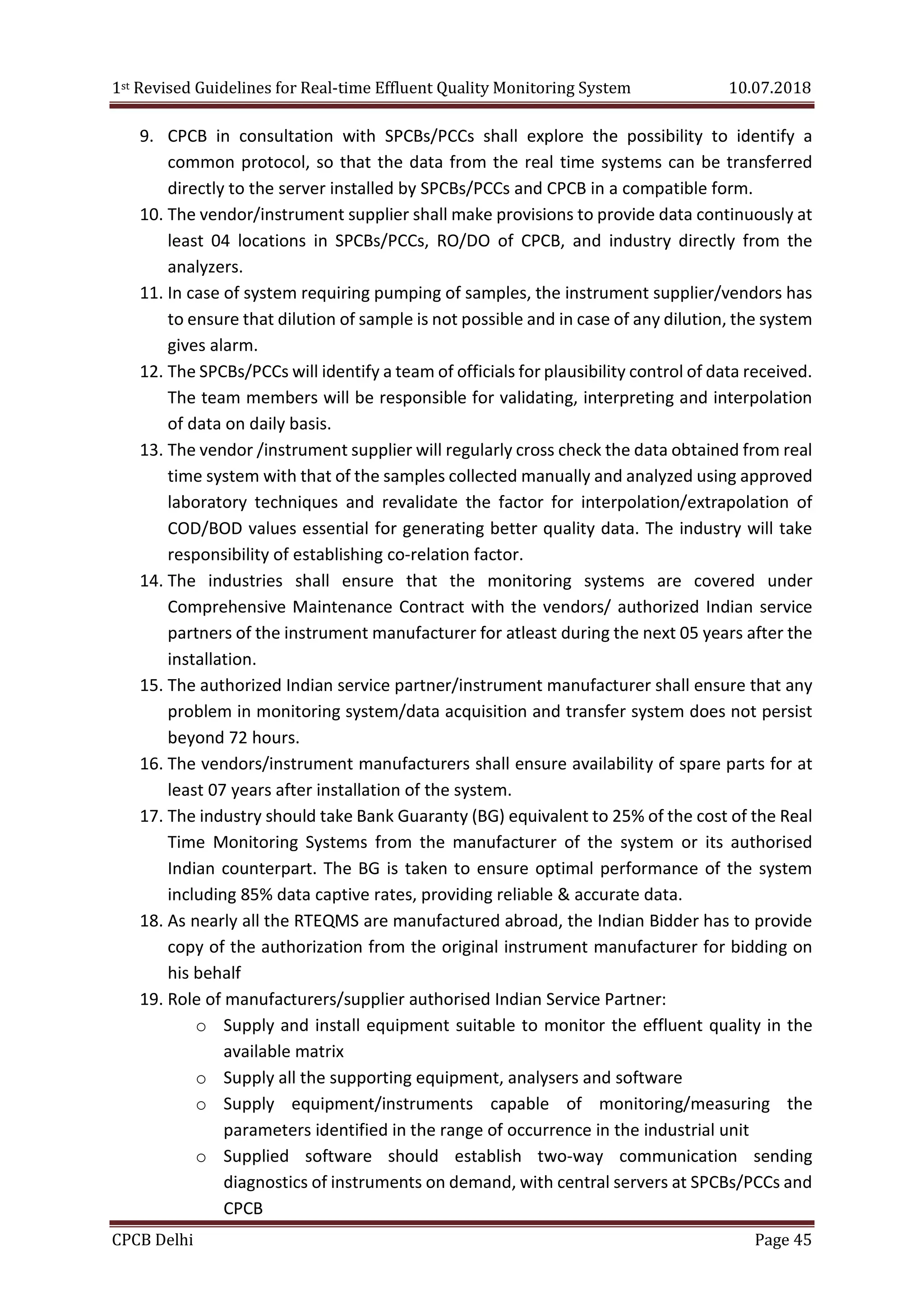 Revised Guidelines for Real-time Effluent Quality Monitoring System ...