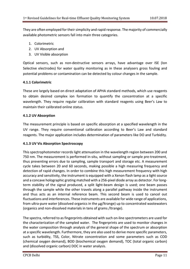 Revised Guidelines for Real-time Effluent Quality Monitoring System ...