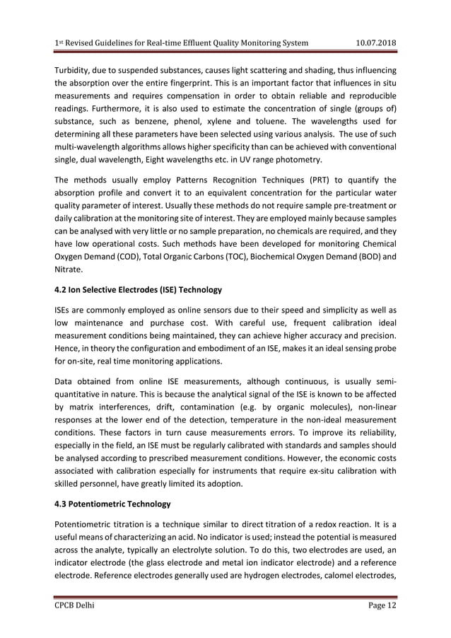 Revised Guidelines for Real-time Effluent Quality Monitoring System ...