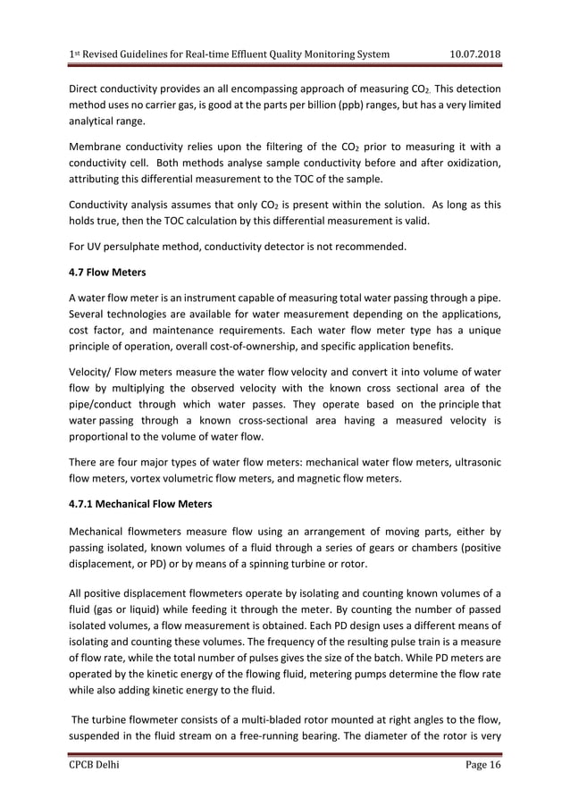 Revised Guidelines for Real-time Effluent Quality Monitoring System ...