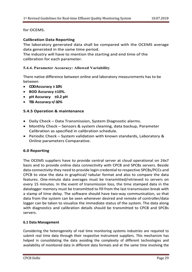 Revised Guidelines for Real-time Effluent Quality Monitoring System ...
