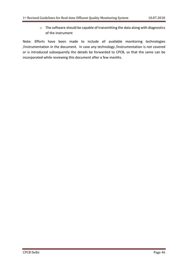 Revised Guidelines for Real-time Effluent Quality Monitoring System ...