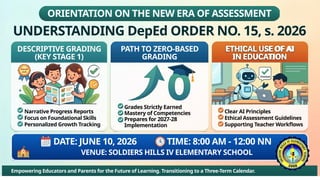 Comprehensive Orientation on DepEd Order No. 15, s. 2026: New ...