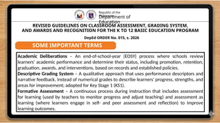 Comprehensive Orientation on DepEd Order No. 15, s. 2026: New ...