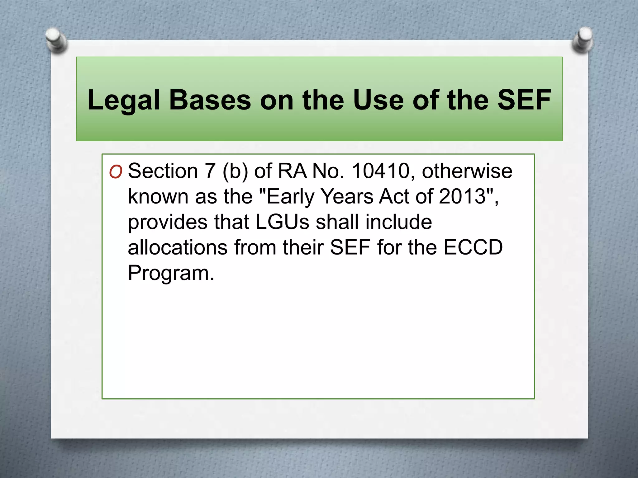 Revised guidelines on the use of the Special Education Fund | PPTX