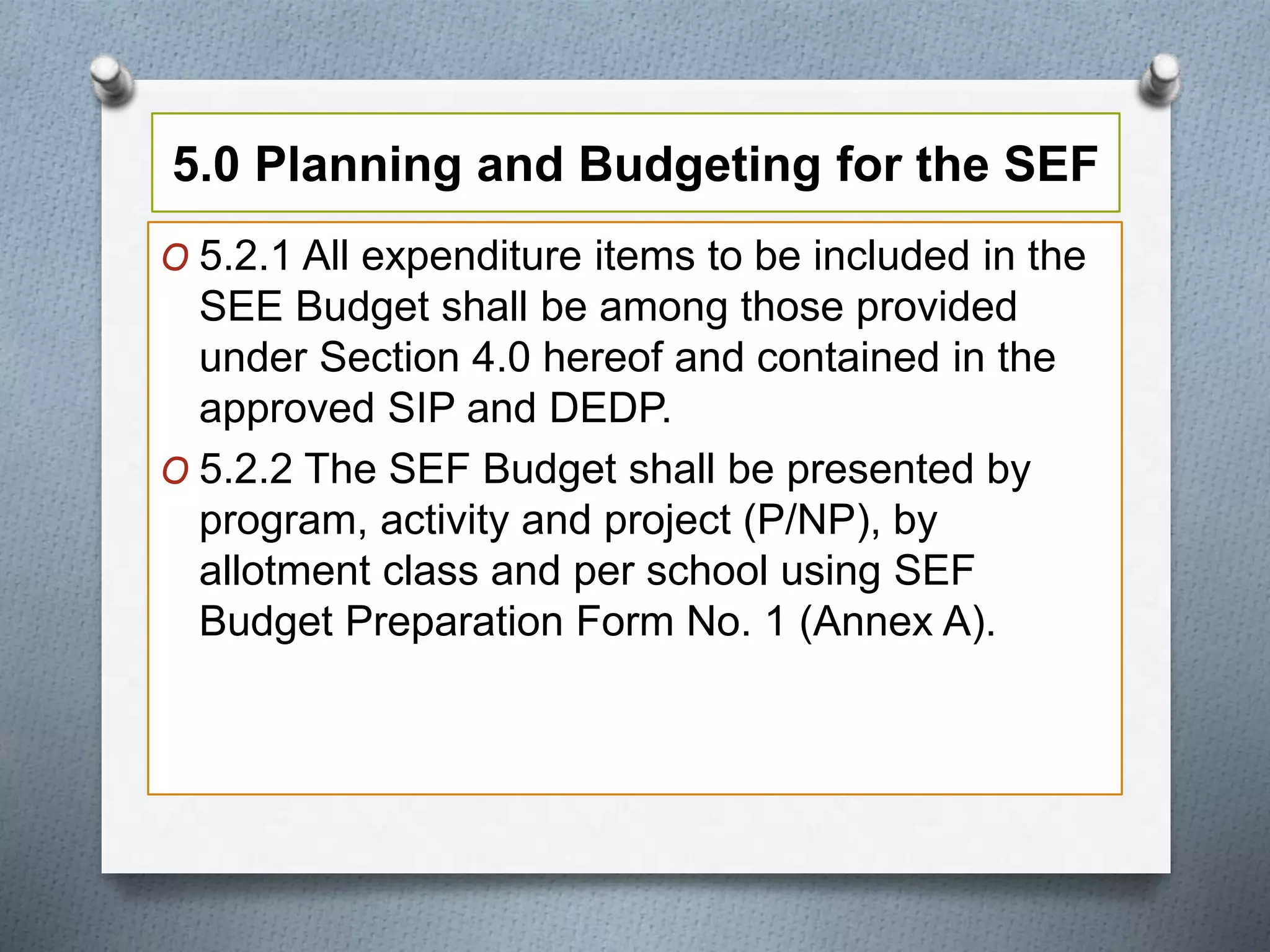 Revised guidelines on the use of the Special Education Fund | PPTX