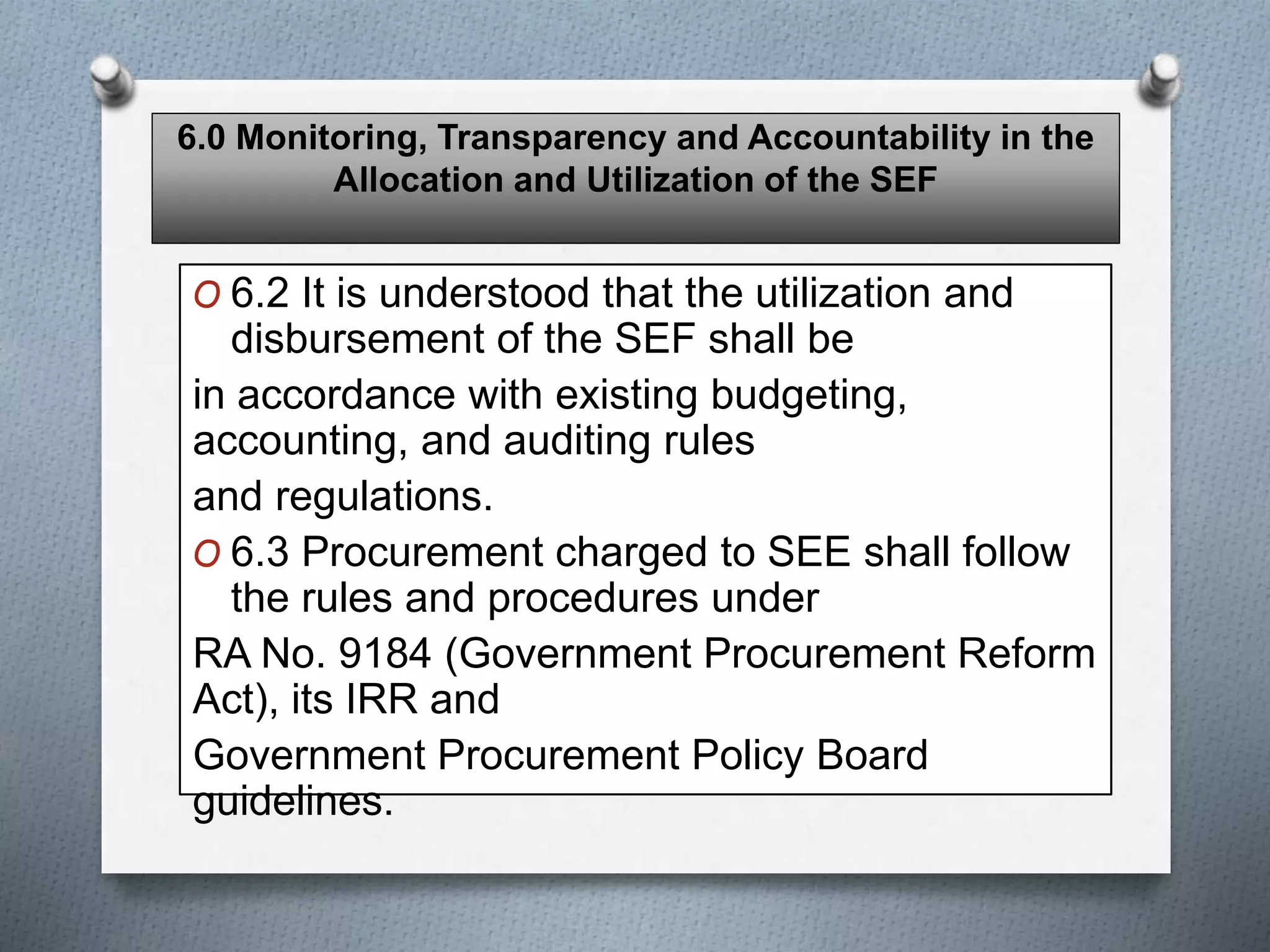 Revised guidelines on the use of the Special Education Fund | PPTX