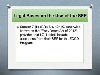 Revised guidelines on the use of the Special Education Fund | PPTX