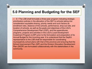 Revised guidelines on the use of the Special Education Fund | PPTX