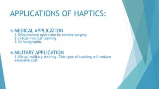 Haptic Technology | PPT