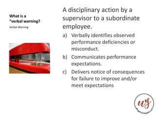 How to Deliver a Verbal Warning | PPTX