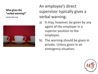 How to Deliver a Verbal Warning | PPTX