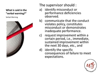 How to Deliver a Verbal Warning | PPT
