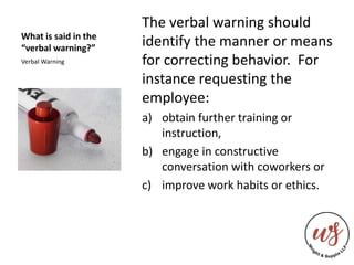 How to Deliver a Verbal Warning | PPT