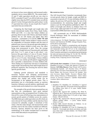 Revised iap growth charts for height, weight and body mass index for | PDF