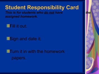Grade 6 Classroom Guidelines | PPT