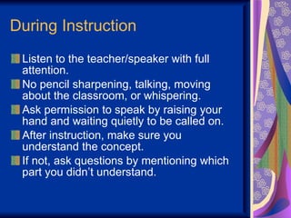 Grade 6 Classroom Guidelines | PPT