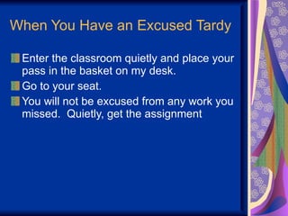 Grade 6 Classroom Guidelines | PPT