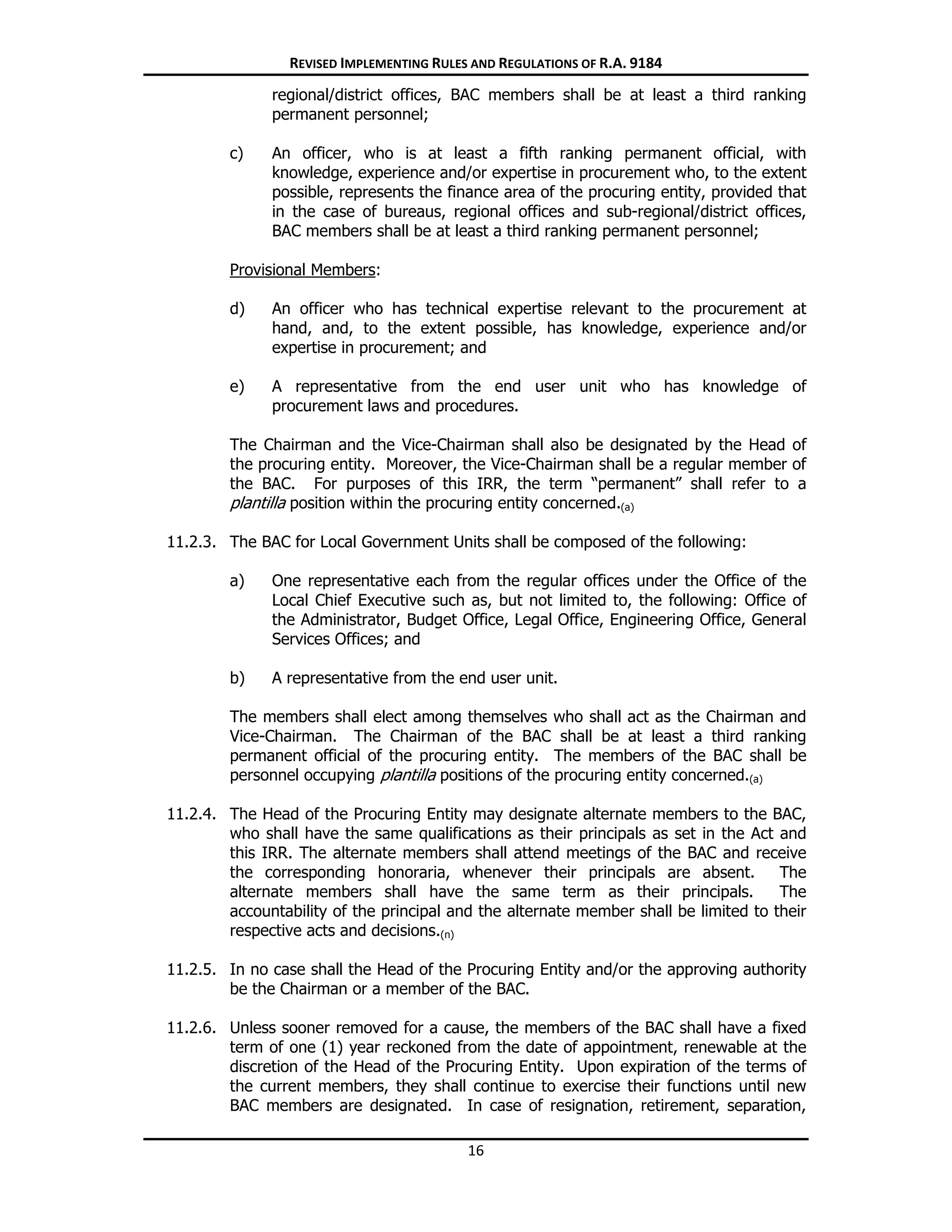 Revised irr.ra9184 2009 | PDF