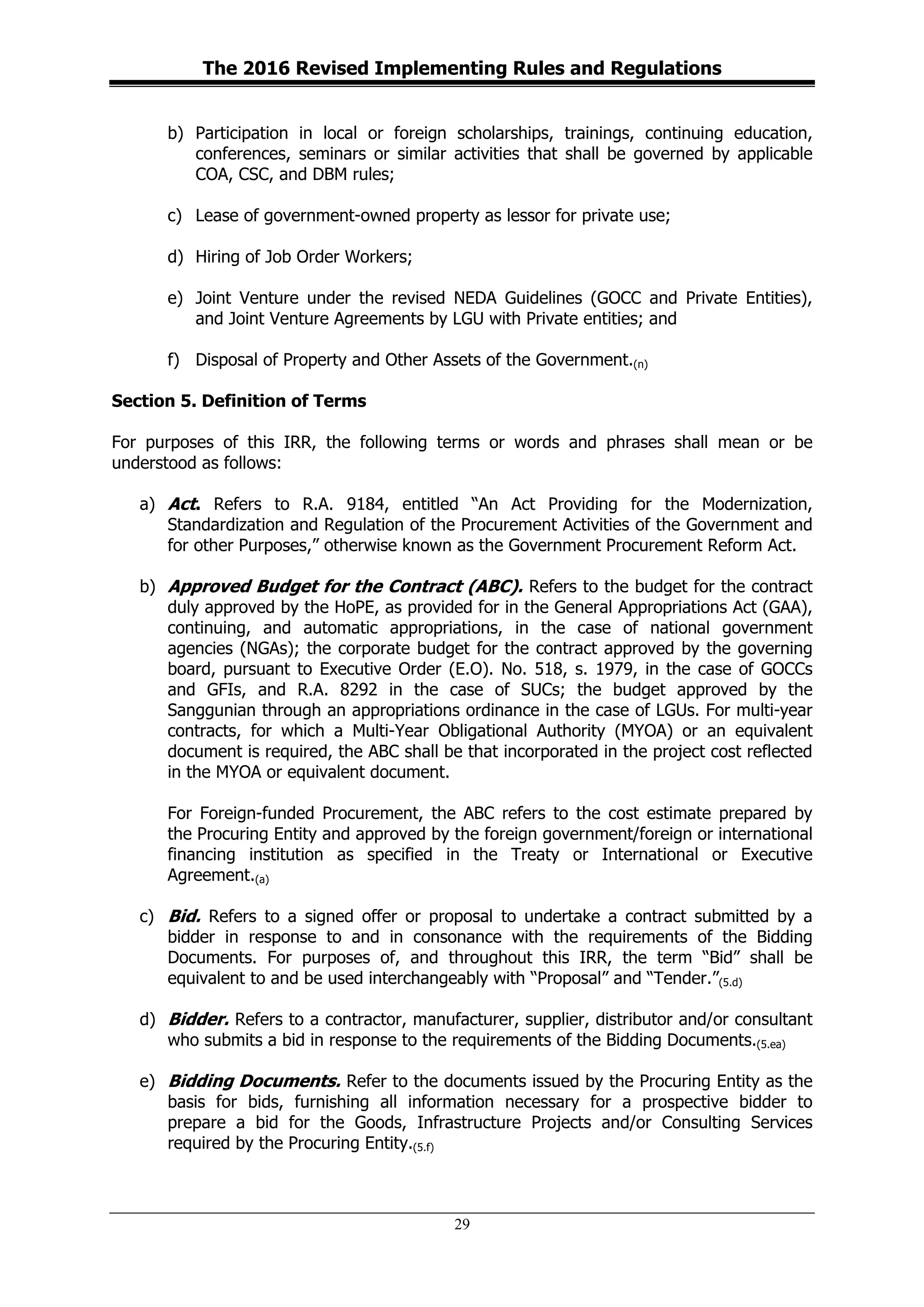 2016 RA 9184 REVISED | PDF