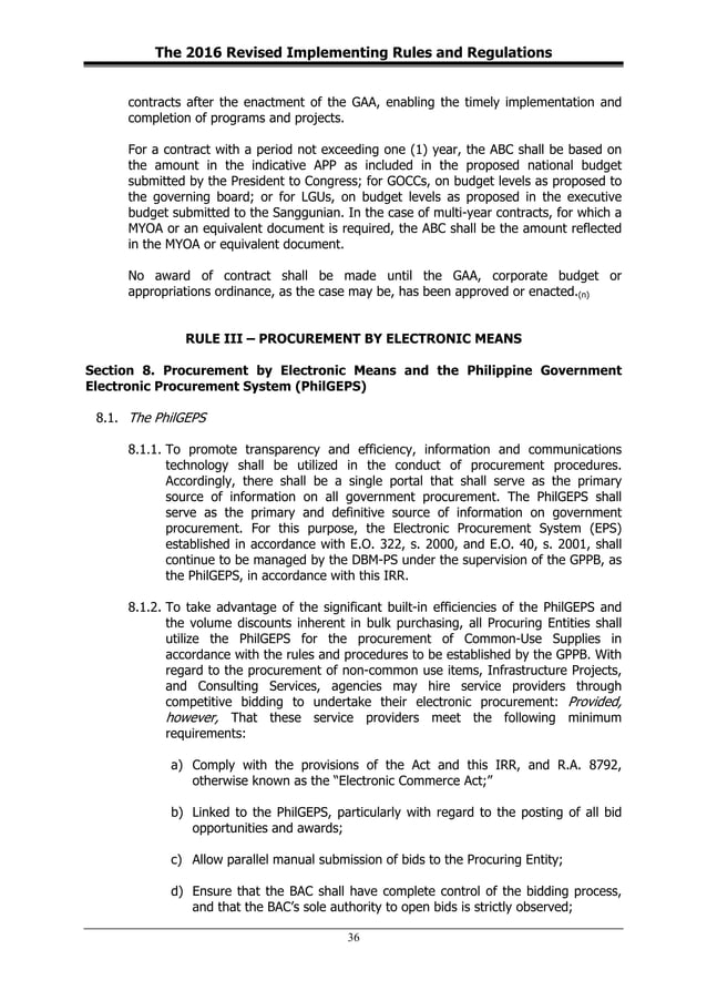 2016 RA 9184 REVISED | PDF