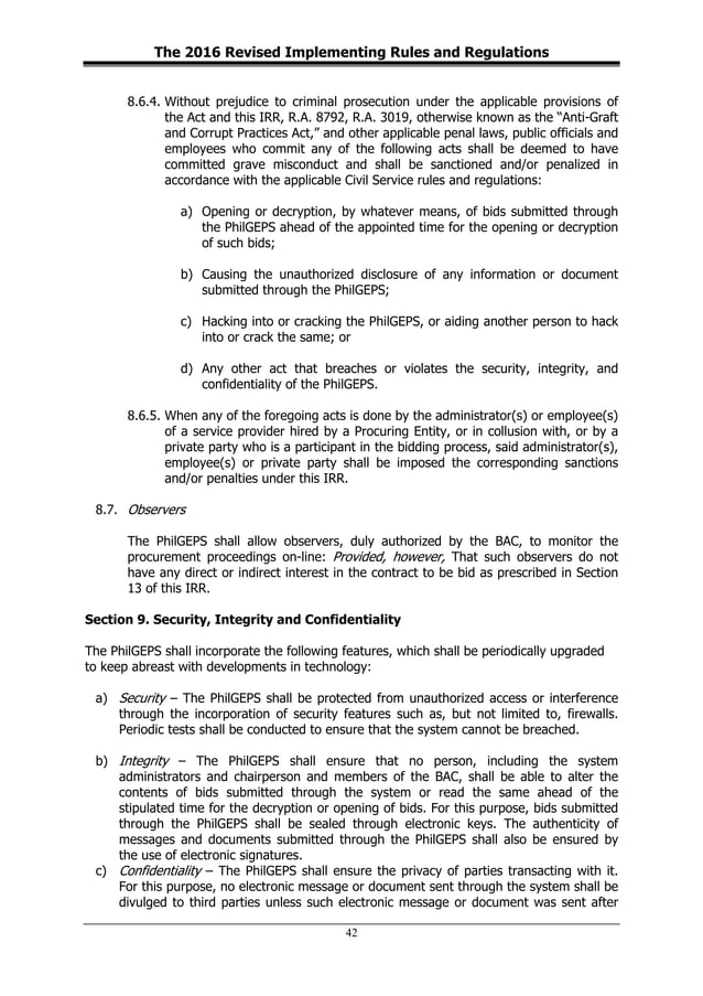 2016 RA 9184 REVISED | PDF