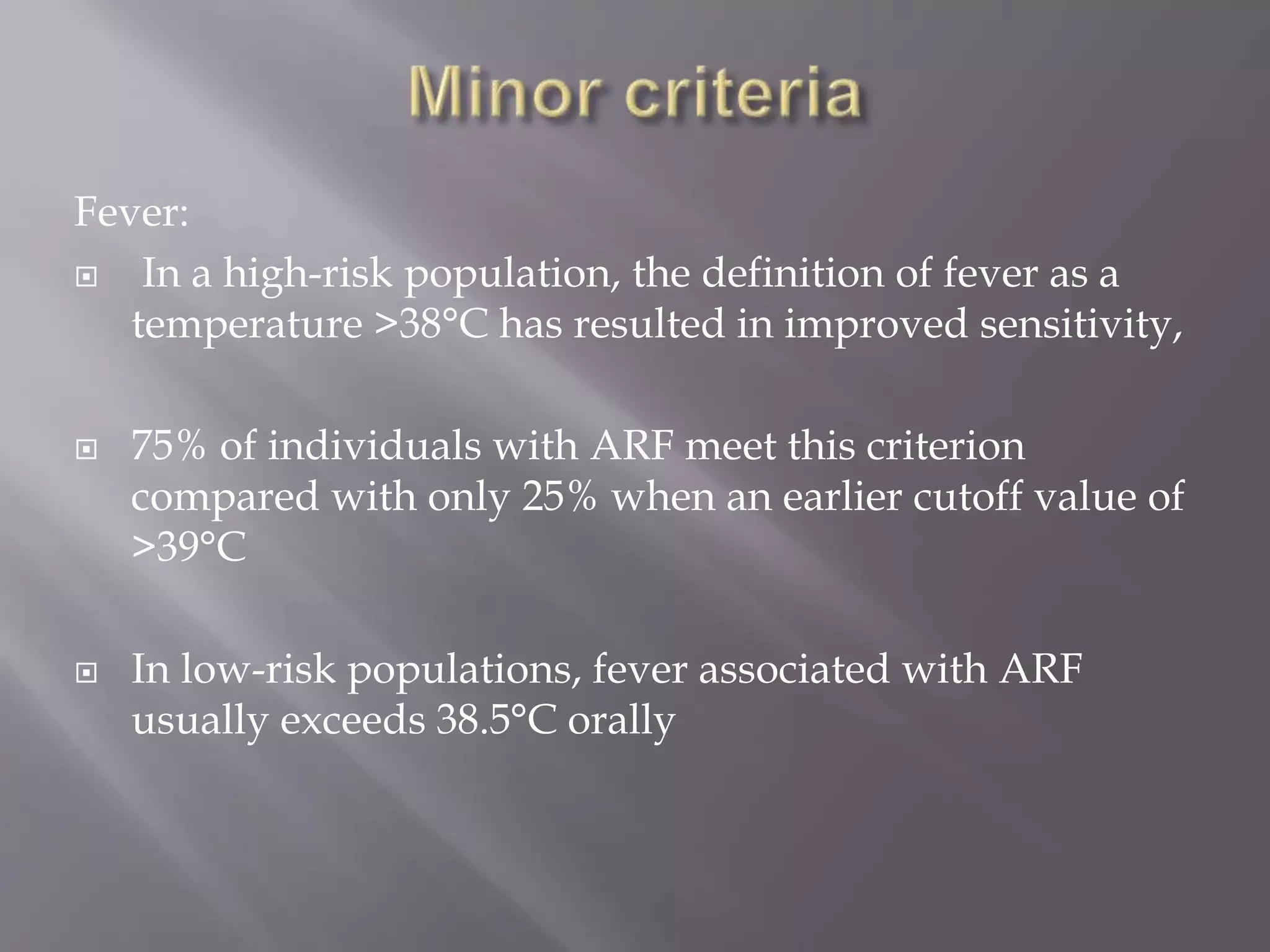Revised jones criteria | PPTX