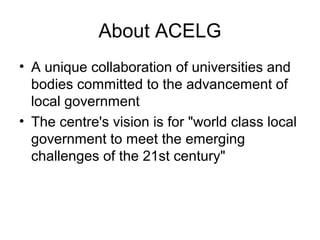 Knowledge management in local government | PPT