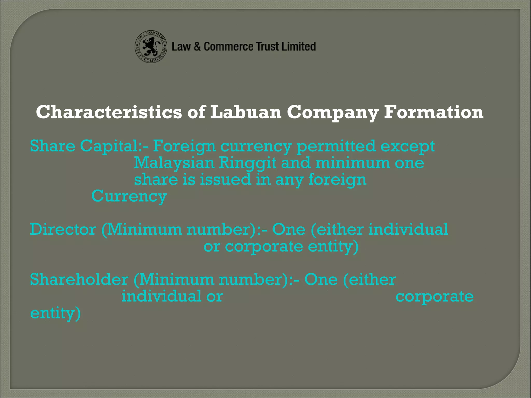 labuan company formation | PPT