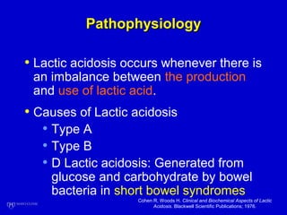 Lactic Acidosis | PPT