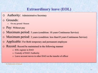 Revised leave rules1981 final | PPTX