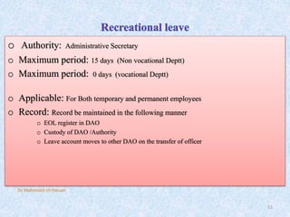 Revised leave rules1981 final | PPTX