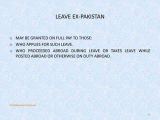 Revised leave rules1981 final | PPTX