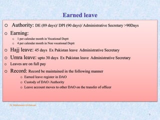 Revised leave rules1981 final | PPTX