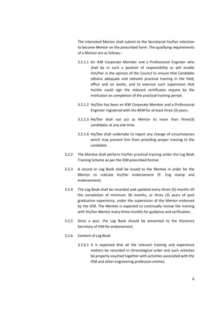 Revised IEM Log Book guidelines - Apr 2012 | PDF