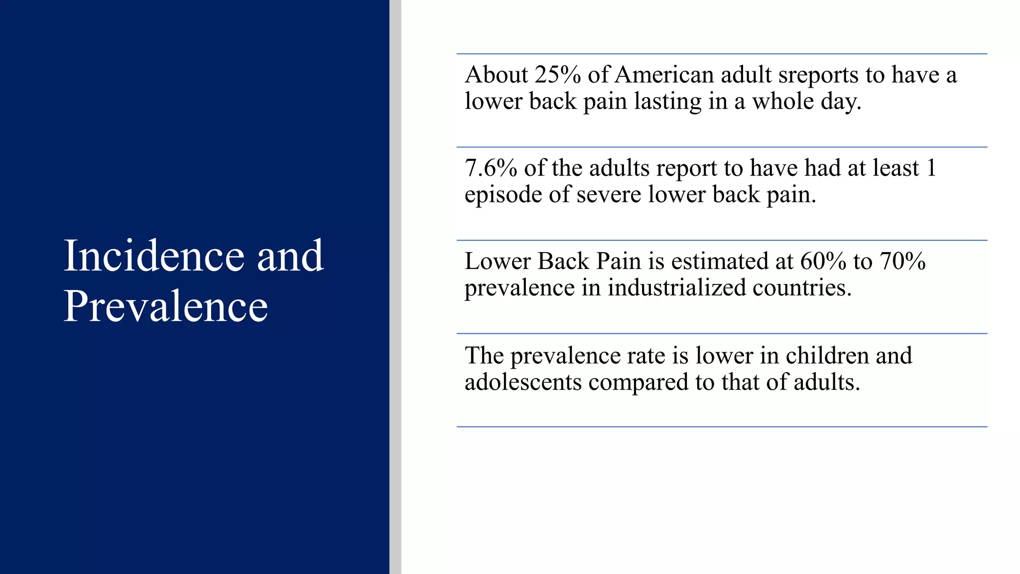Differential Diagnosis of Lower Back Pain | PPTX