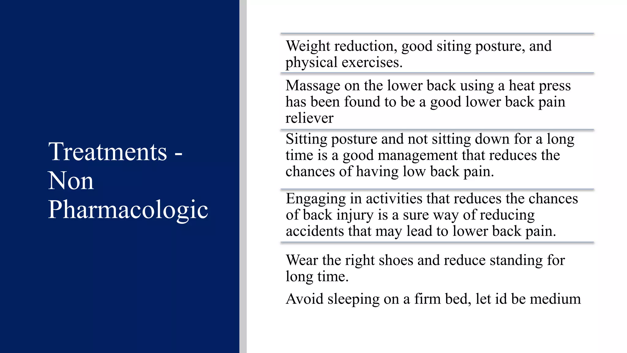 Differential Diagnosis of Lower Back Pain | PPTX