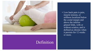 Differential Diagnosis of Lower Back Pain | PPTX