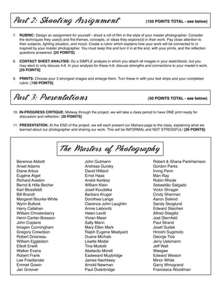 Masters of Photography | PDF