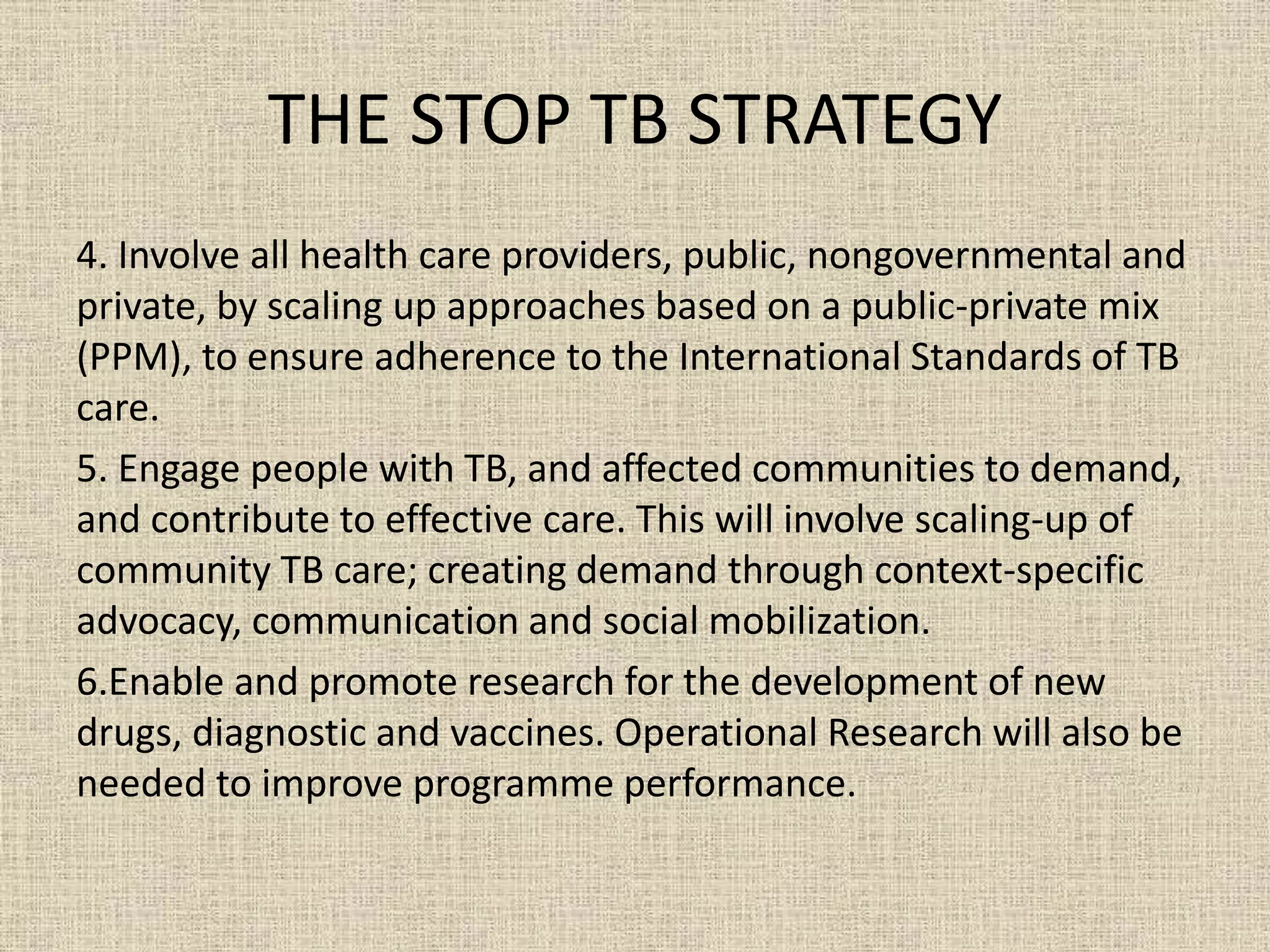 Revised national tuberculosis control programme | PPTX