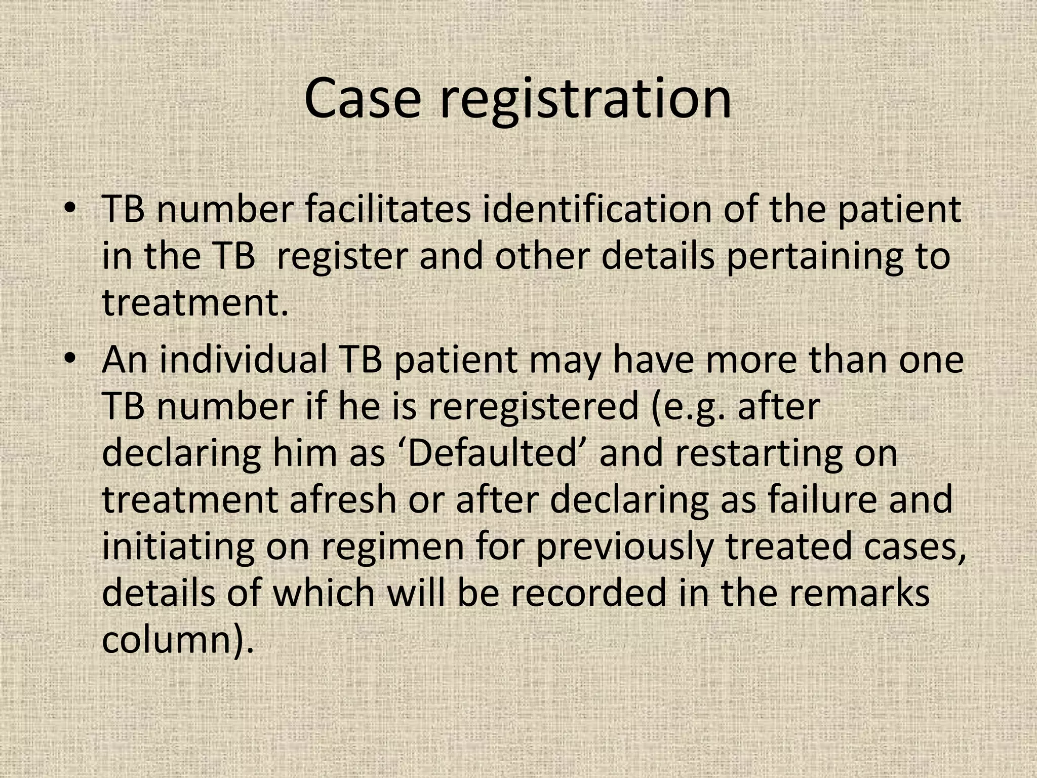 Revised national tuberculosis control programme | PPTX