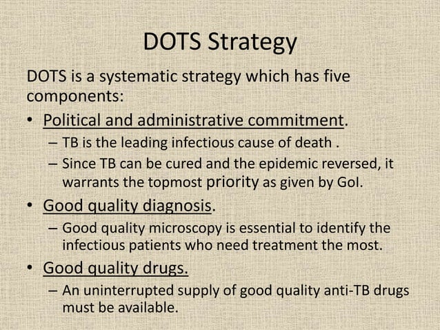 Revised national tuberculosis control programme | PPTX